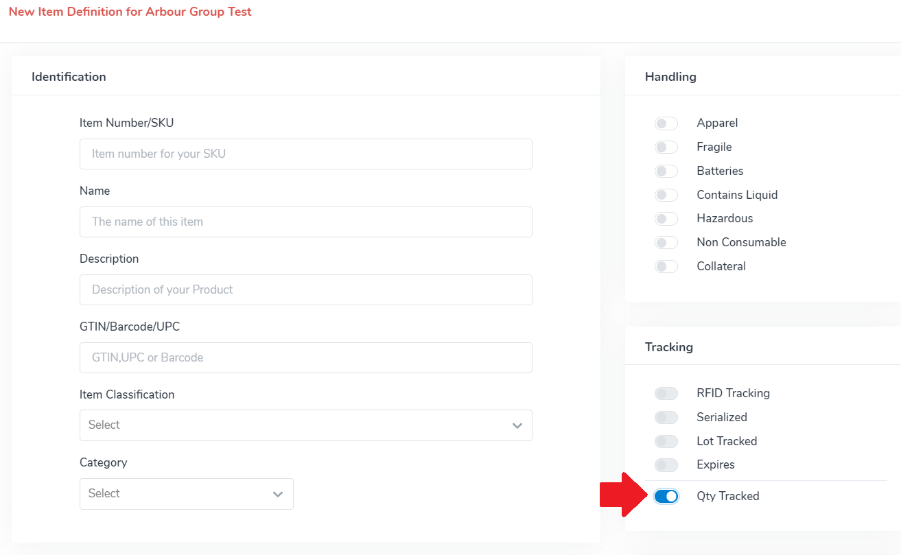 Quantity tracked Items – WA Help Center