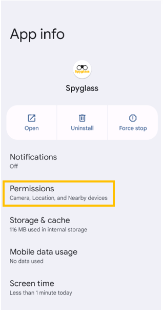 Permission Settings - Access – WA Help Center