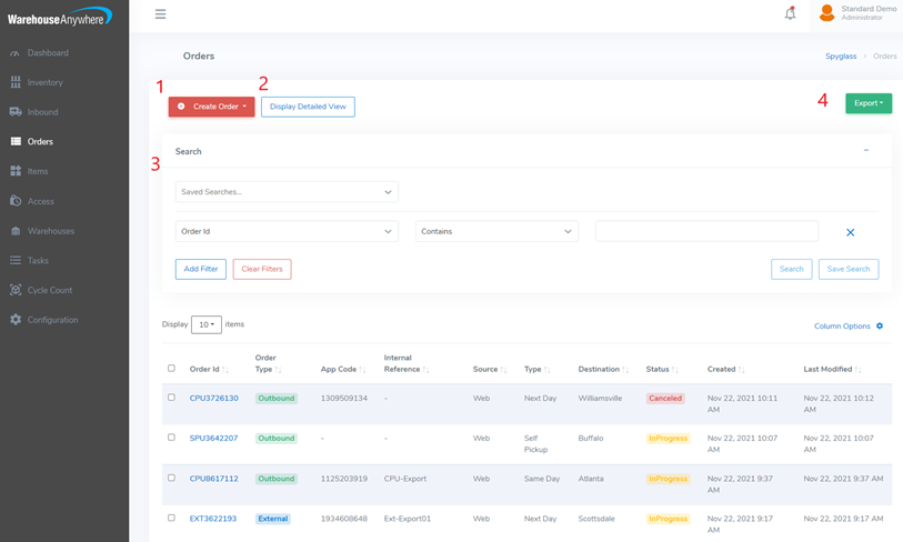 Create Order from Spyglass – WA Help Center