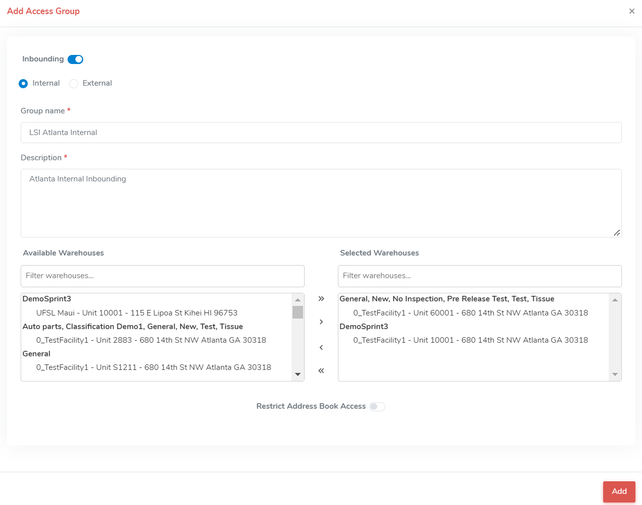 Facility Inbounding – WA Help Center